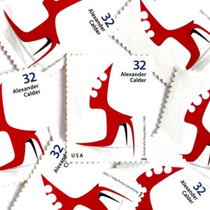 10 Vintage Unused Alexander Calder Mail Stamps / Portrait of a Young ...