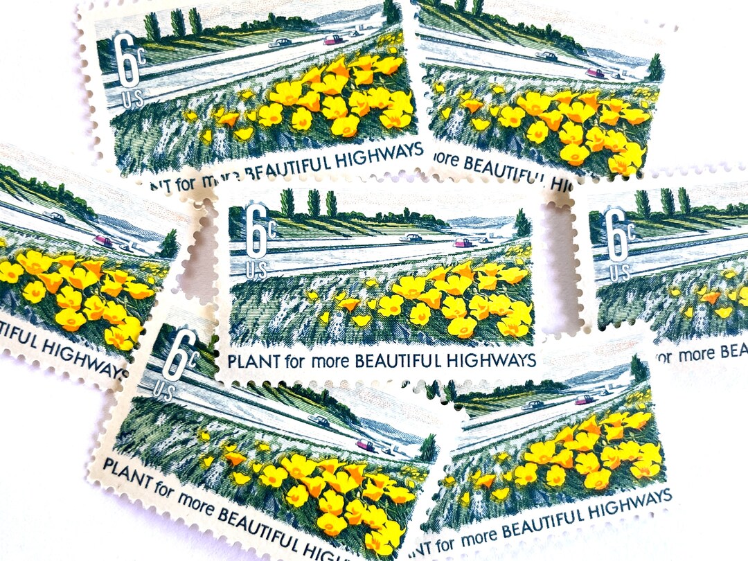 10 Vintage Unused Beautification of America Mail Stamps / Plant for ...
