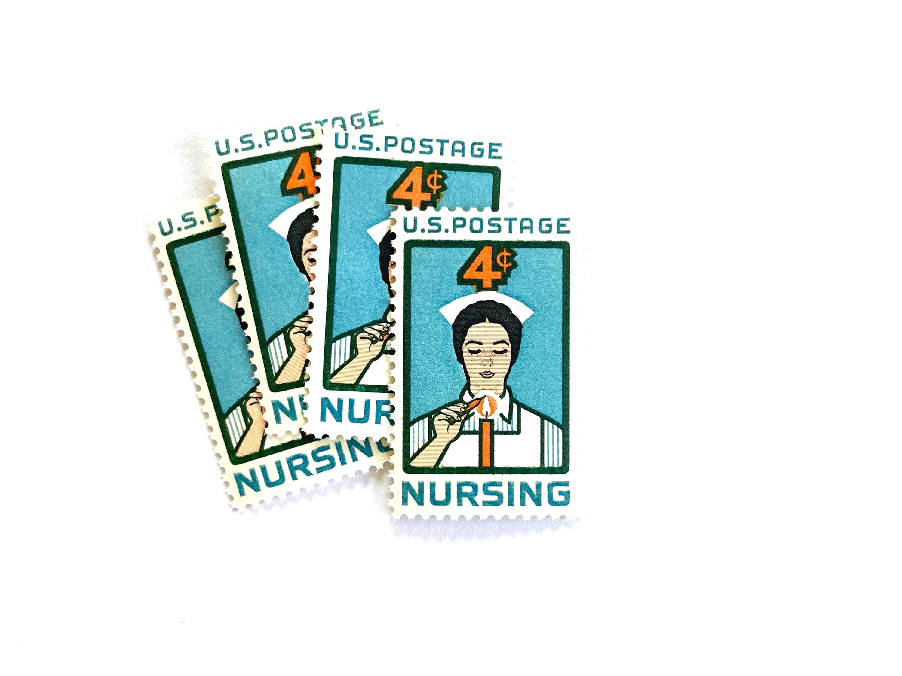 20 Vintage Unused Nursing Mail Stamps / Healthcare Nurse USPS Postage ...