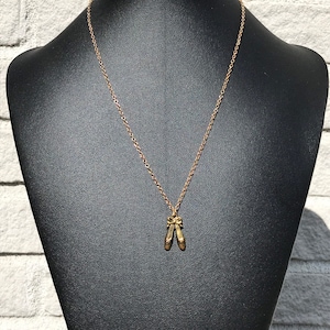 Gold Ballet Slippers Necklace on Stainless Steel Gold Chain - Etsy