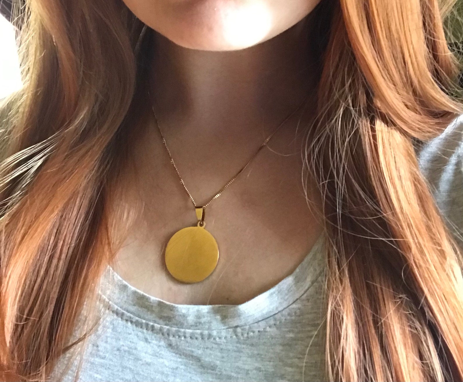 Wandavision Wanda Maximoff / Scarlet Witch Gold Disc Necklace | Etsy