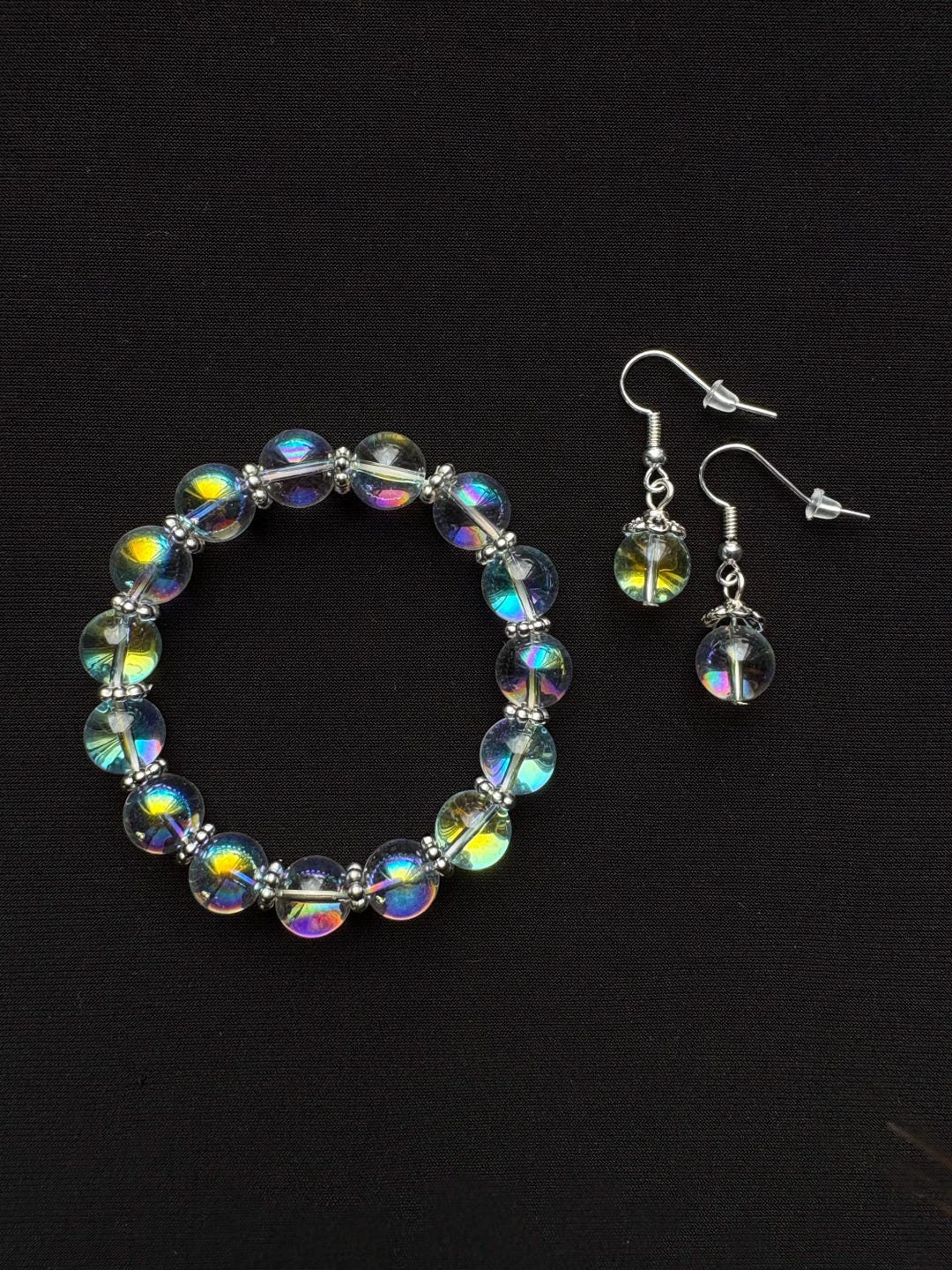 Labyrinth Inspired Jareth Crystal Ball Bracelet and Earrings Jewelry ...