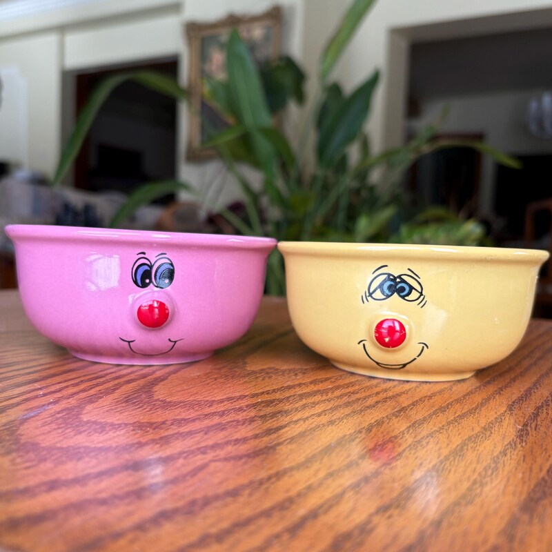 Vintage Bowls With Faces - Etsy