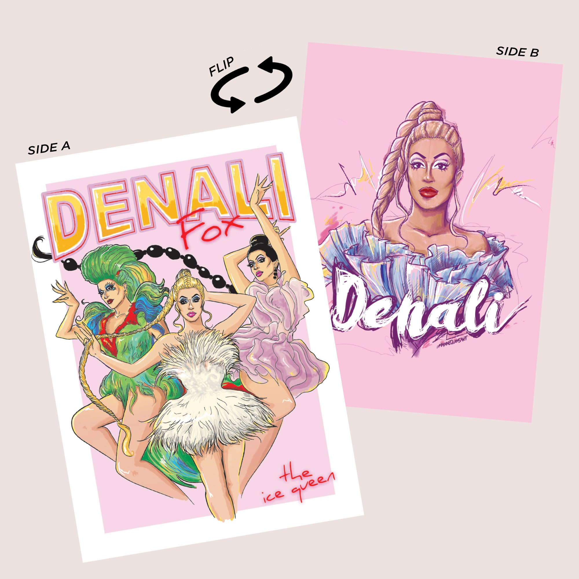 Double A5 Print Denali Drag Race Season 13 - Etsy Denmark