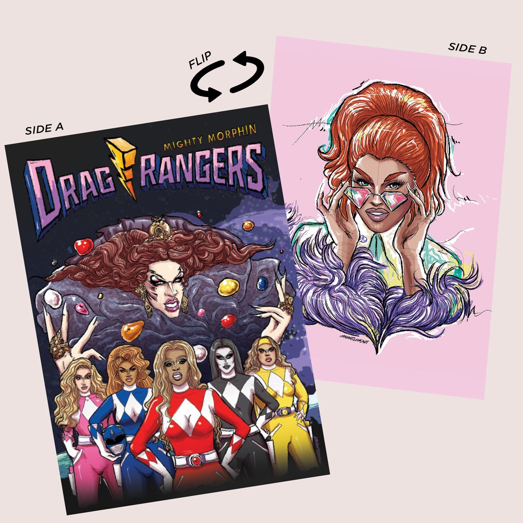 Double A5 Print Drag Rangers & Olivia Lux Drag Race Season 13 - Etsy