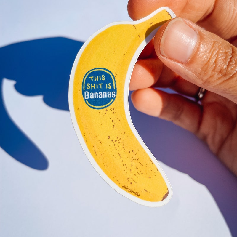 Banana Sticker - Etsy
