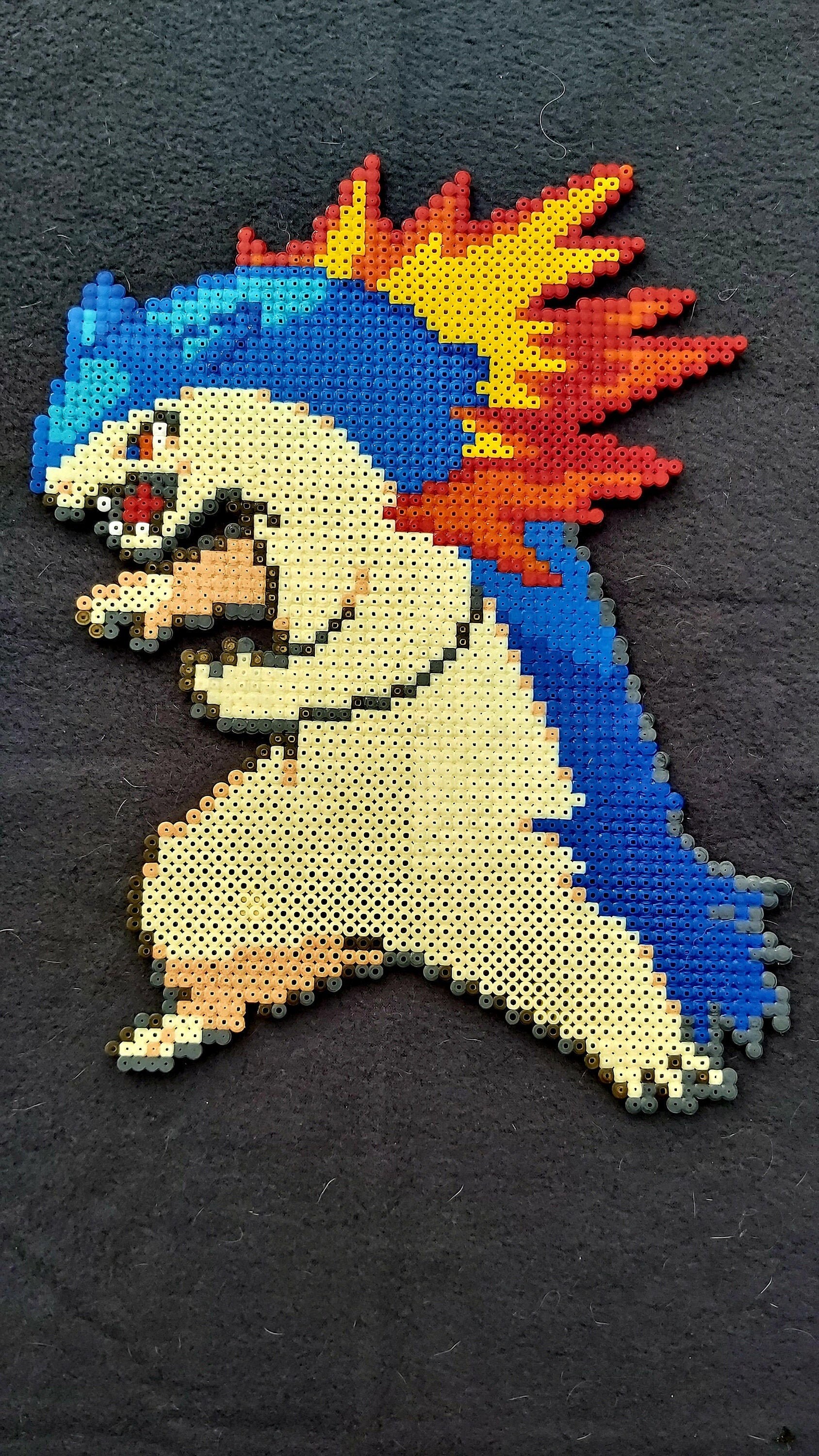 Typhlosion Pixel Art Décoration Murale/wall Decoration - Etsy UK