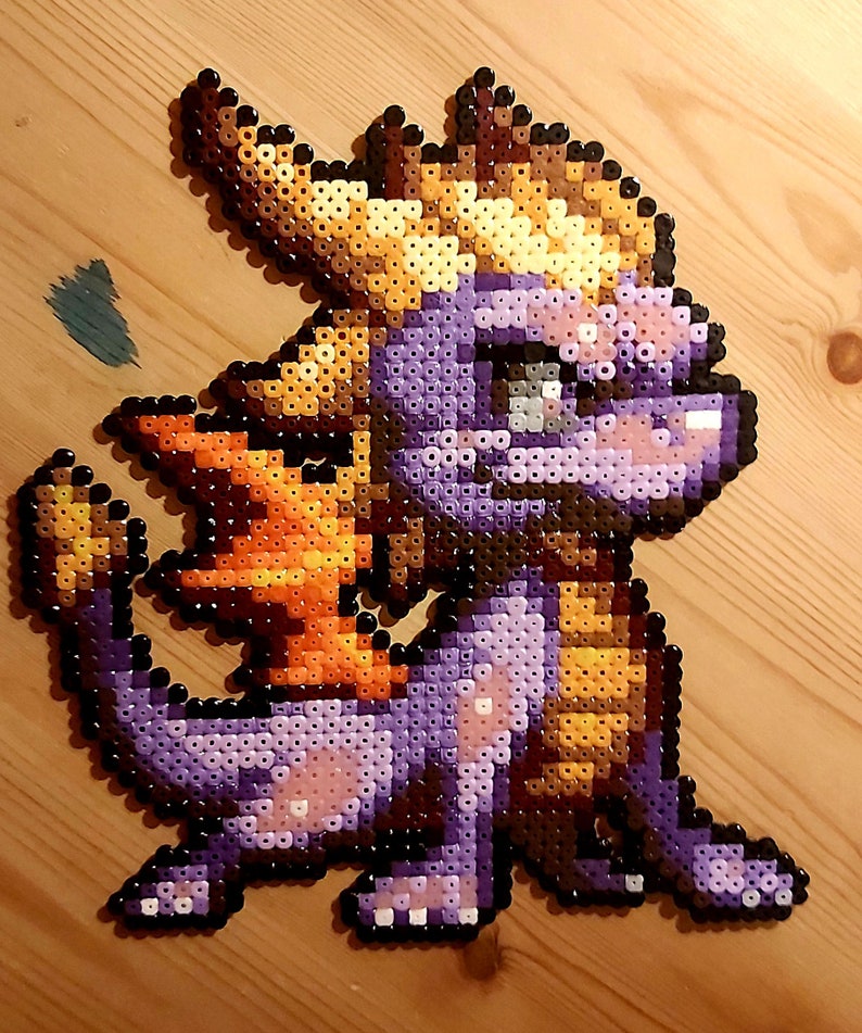 Crash, Spyro and Rayman, Pixel Art, Wall Decoration - Etsy