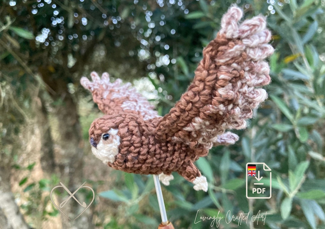 Barn Owl Selene Crochet Pattern, Miniature Amigurumi Instruction Tiny ...