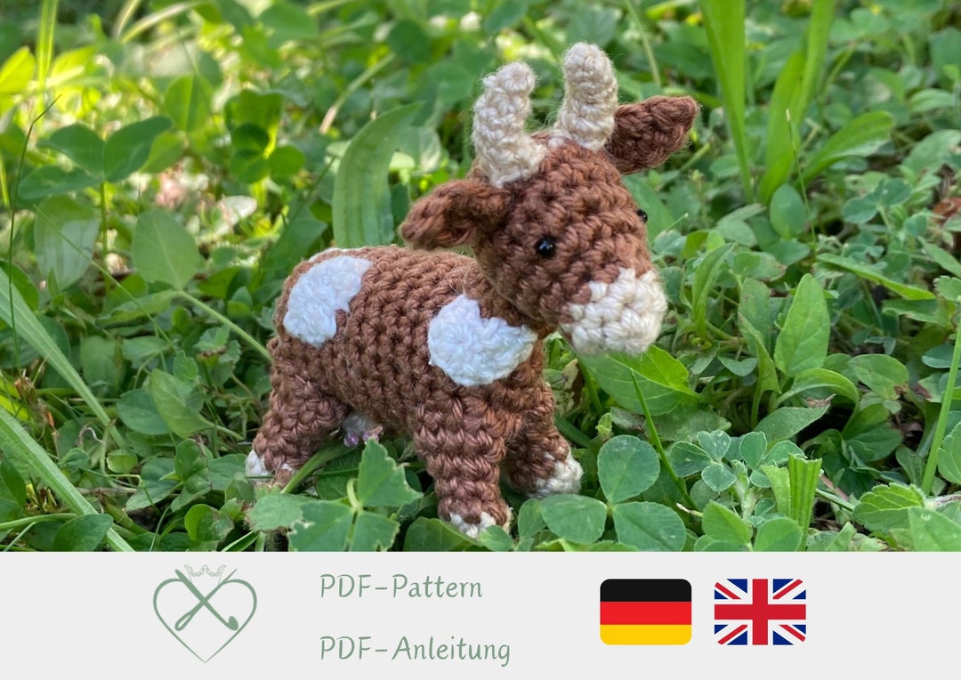 Cow Merle Crochet Pattern, Amigrumi Instructions for Small Figures ...