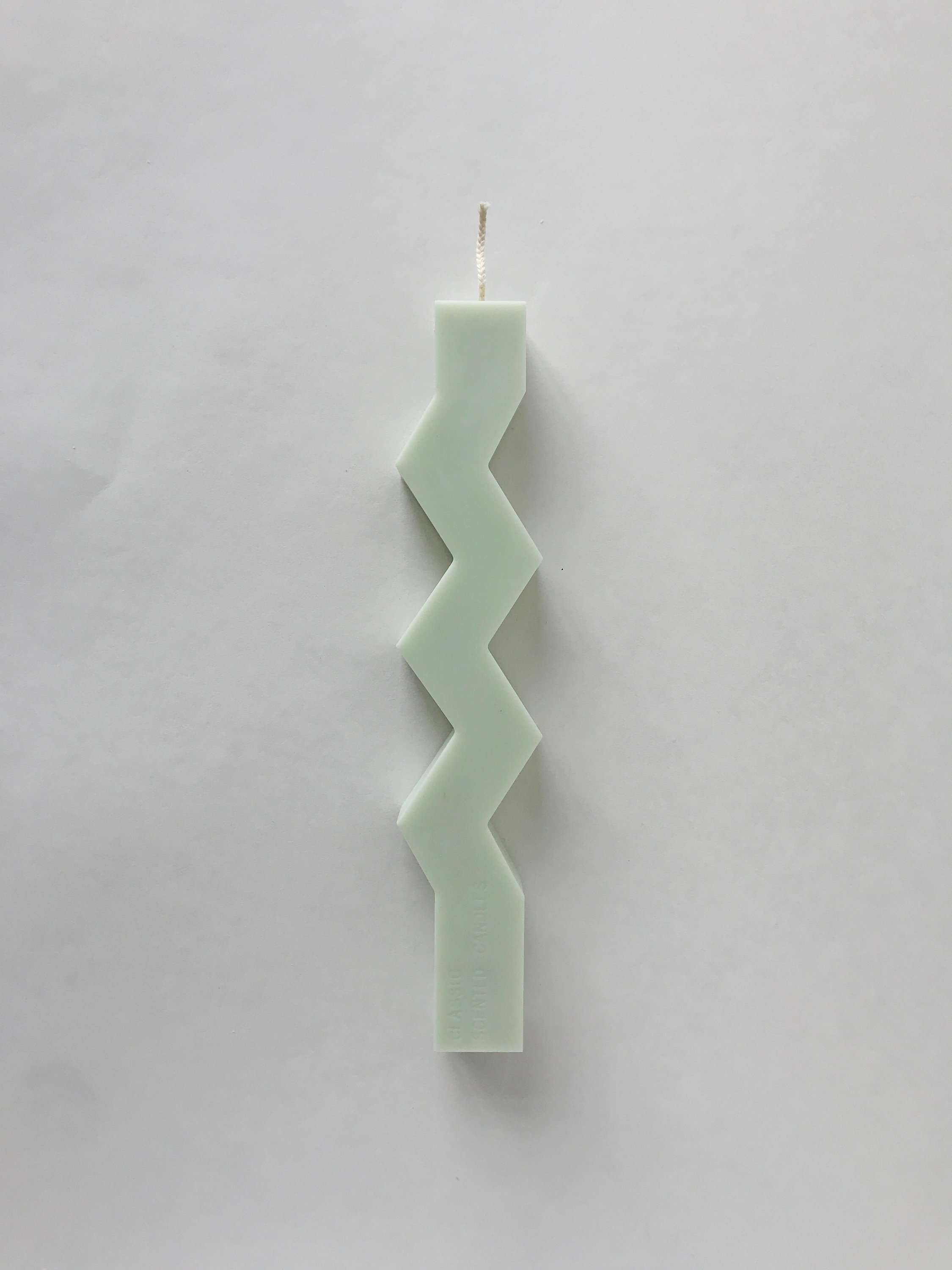 Zig Zag Candle. Pastel Candle Aesthetics. Geometric Candle. - Etsy