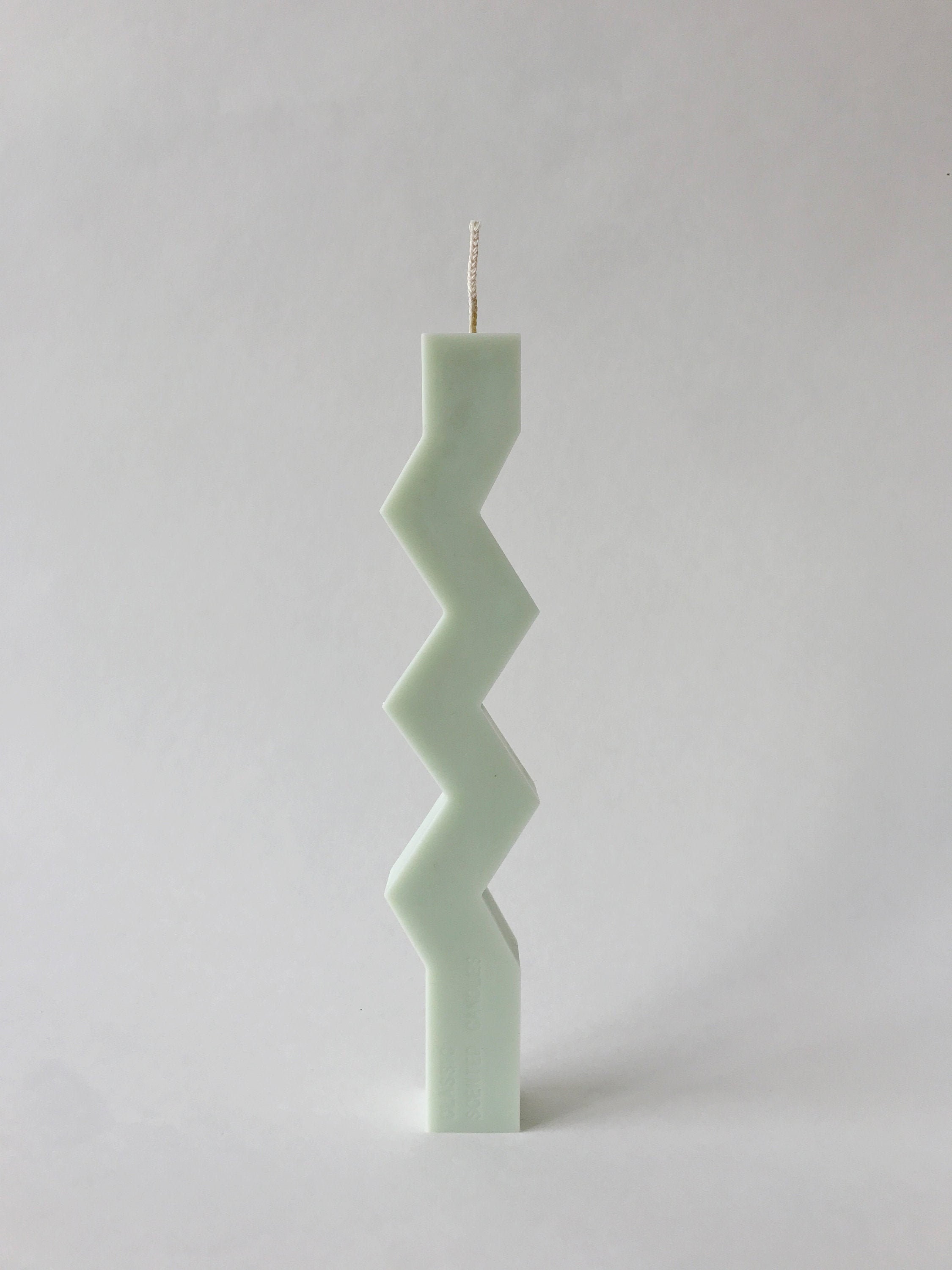 Zig Zag Candle. Pastel Candle Aesthetics. Geometric Candle. - Etsy