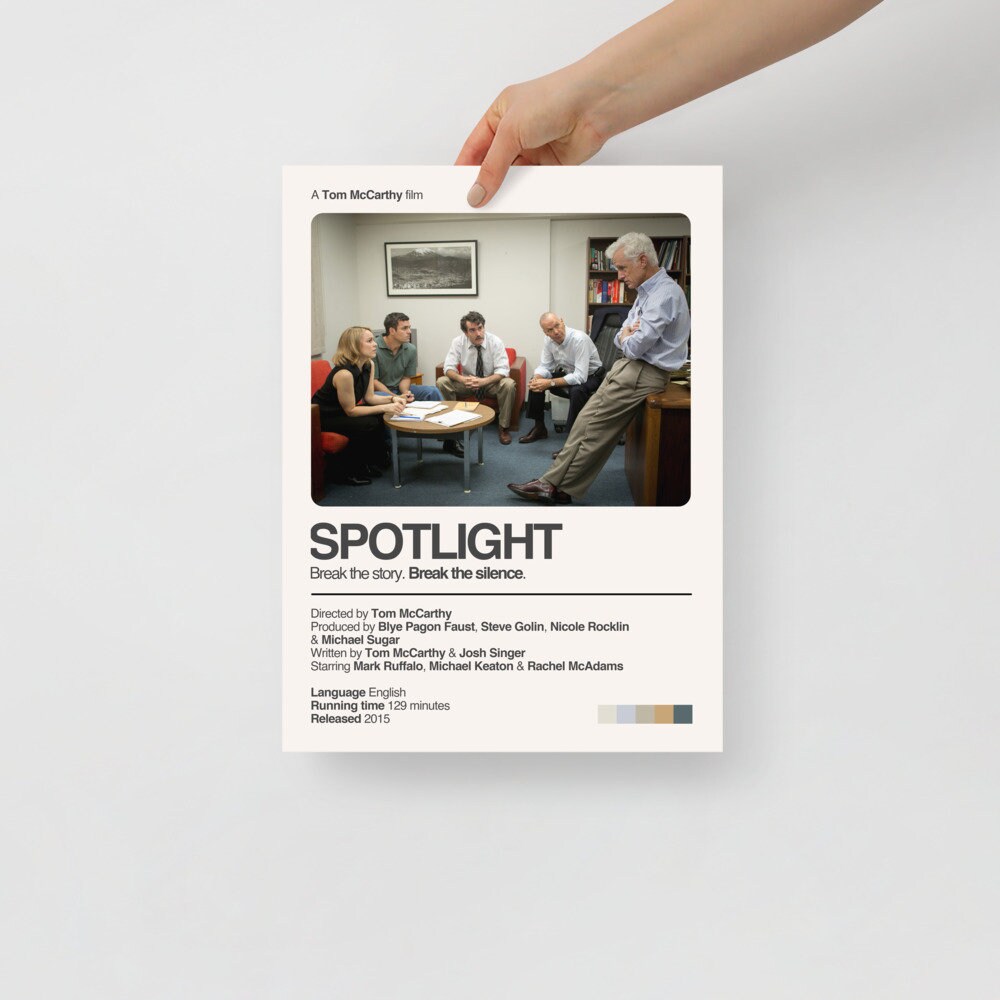 SPOTLIGHT MOVIE POSTER Michael Keaton Rachel Mcadams Mark Ruffalo Liev ...