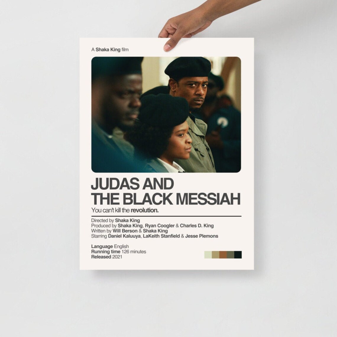 JUDAS and the BLACK MESSIAH Movie Poster Daniel Kaluuya Lakeith ...