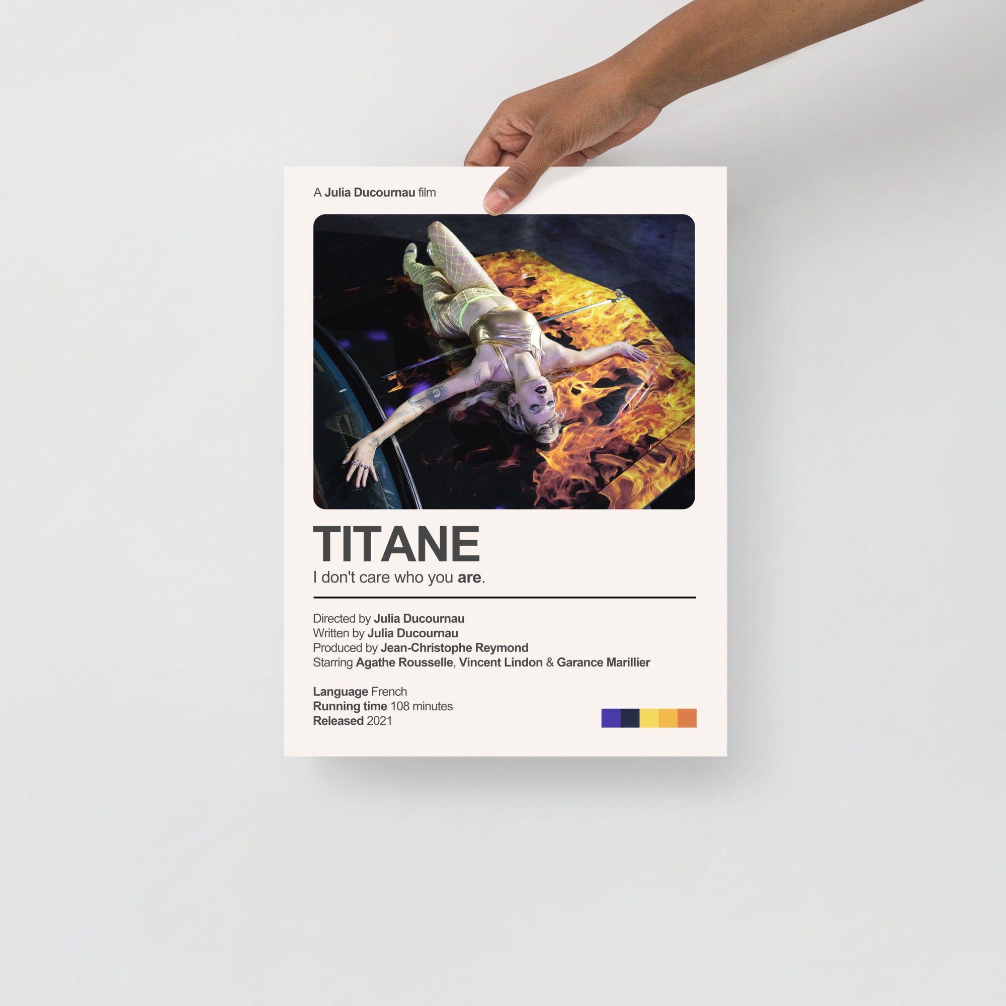 TITANE 2021 POSTER Julia Ducournau Body Horror Thriller Feminist ...