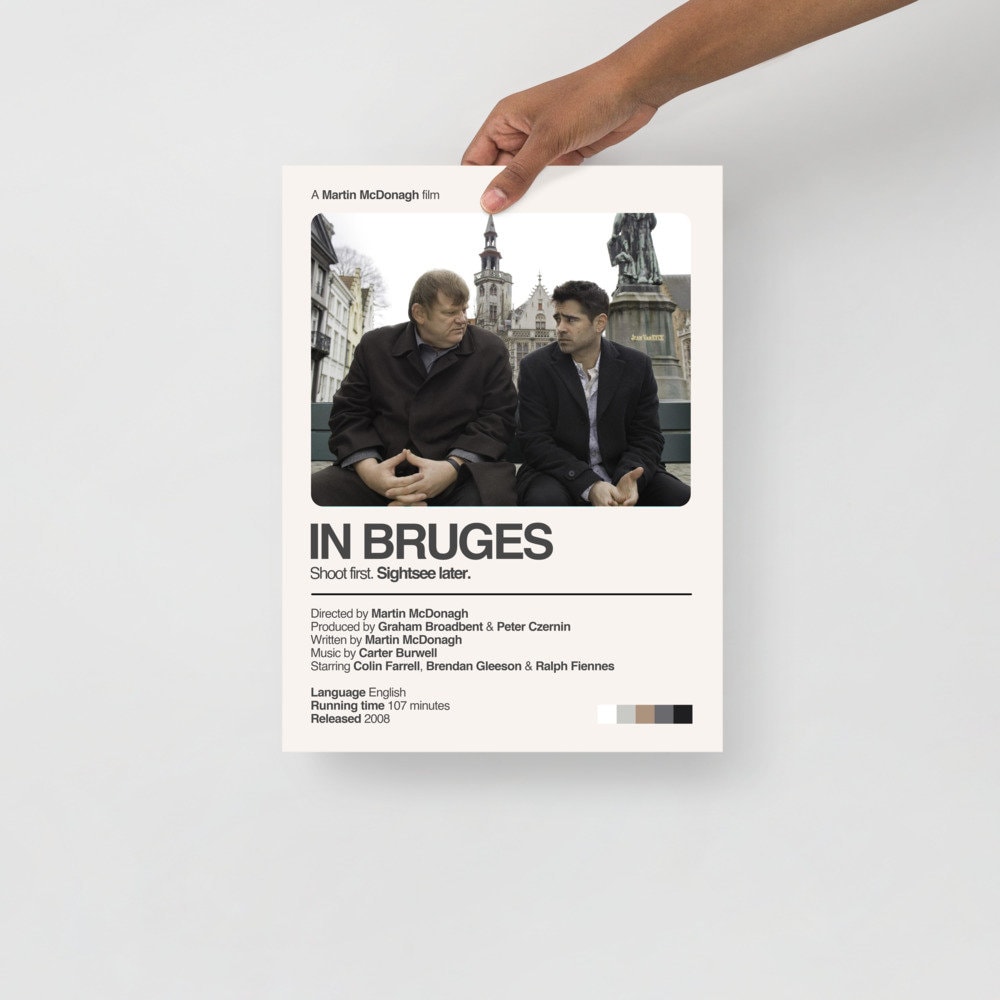 IN BRUGES MOVIE Poster Martin Mcdonagh Colin Farrell Brendan Gleeson ...