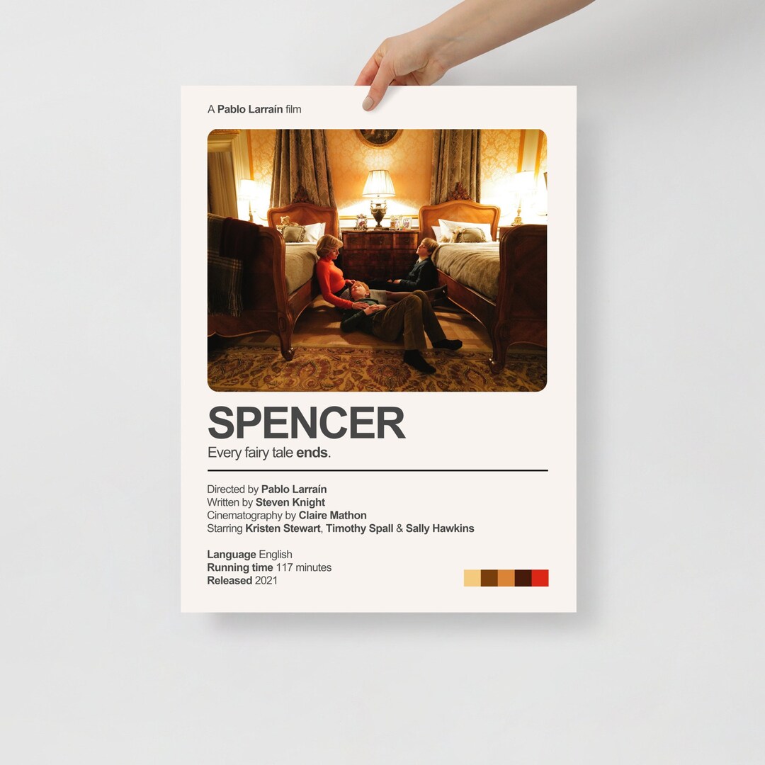 SPENCER 2021 MOVIE Poster Kristen Stewart Princess Diana Film ...