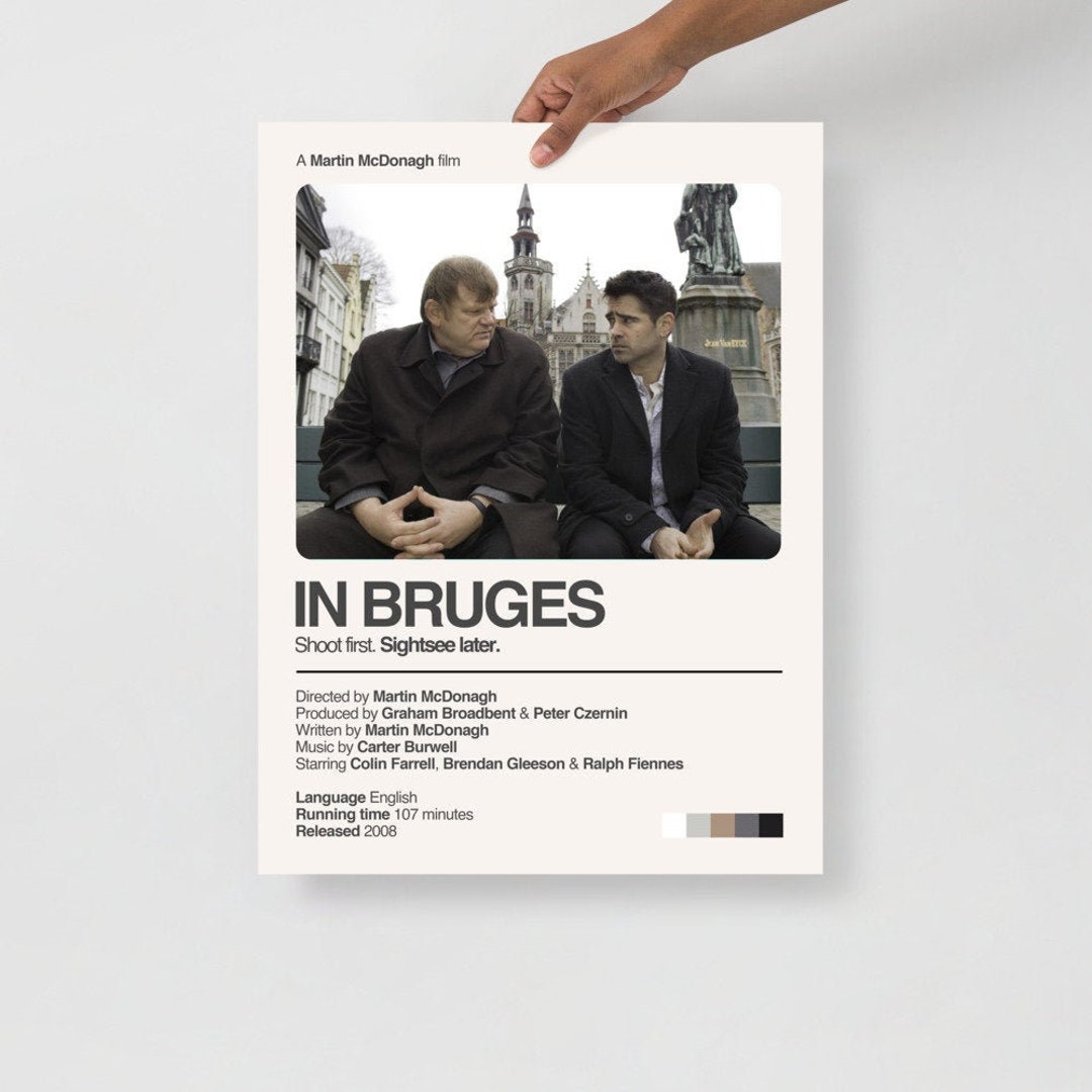 IN BRUGES MOVIE Poster Martin Mcdonagh Colin Farrell Brendan Gleeson ...