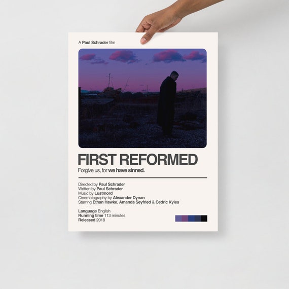 FIRST REFORMED A24 Movie Minimalist Poster Print Minimal Paul | Etsy