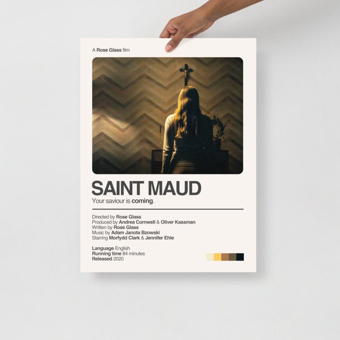 SAINT MAUD MOVIE Rose Glass Horror Film Poster Print Morfydd Clark ...