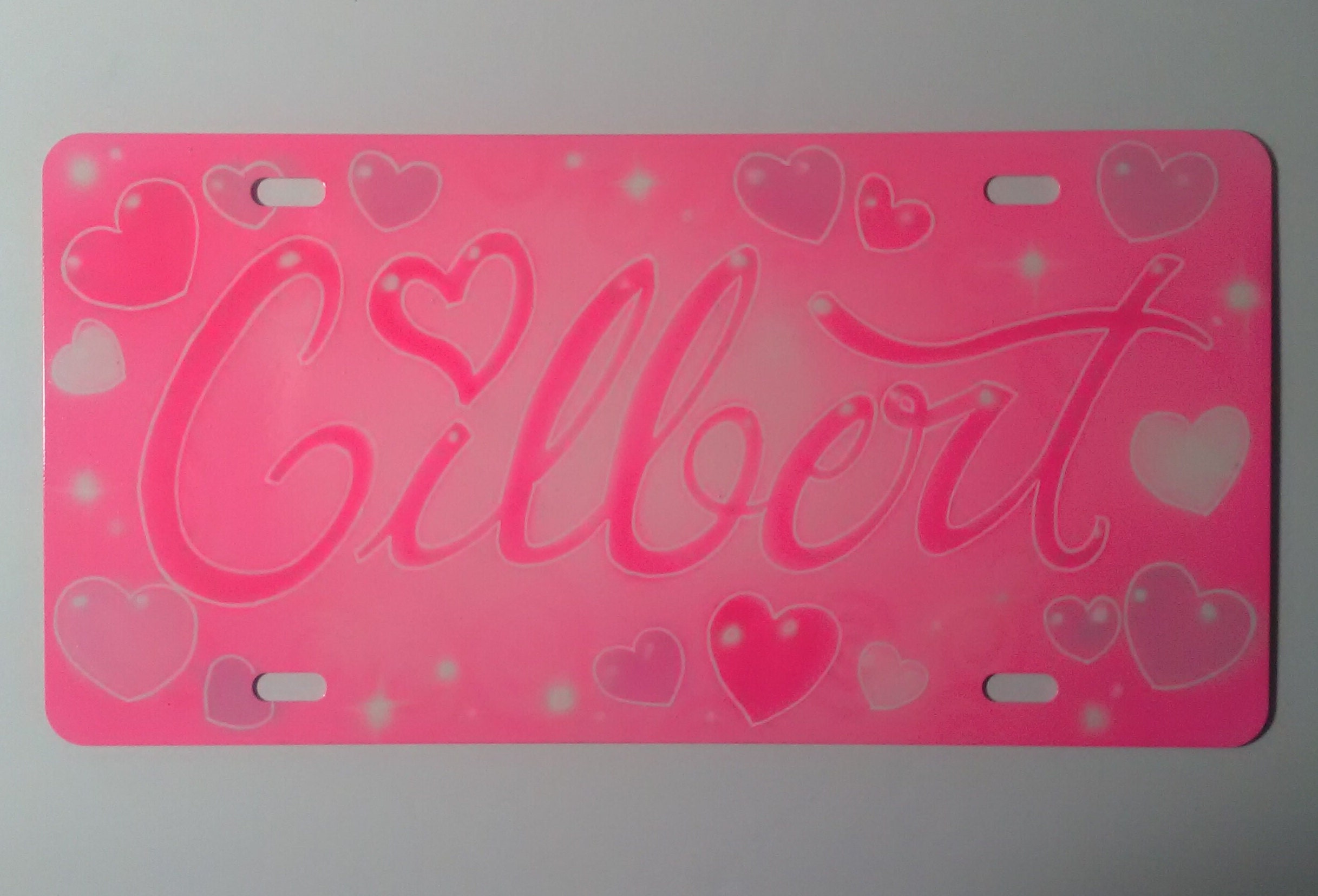 Airbrush Name Plate, Custom License Plate, Name Tag, Airbrush Tag ...