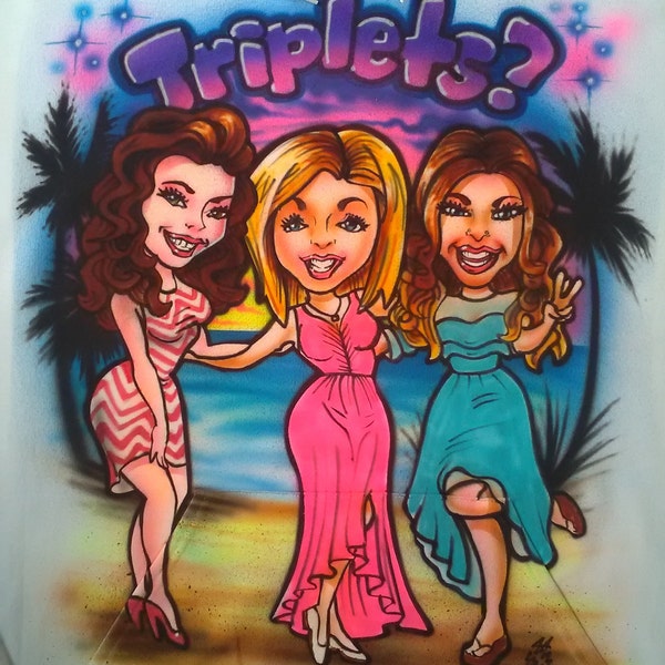 3 People Caricature - Etsy