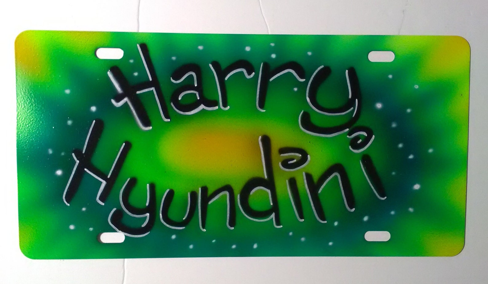 Custom Airbrush License Plate: Personalized Name Tag, Vanity Plate - Etsy
