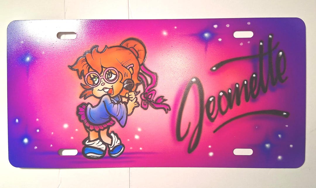 Custom Airbrushed Cartoon Animal License Plate - Etsy