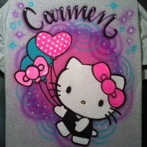 Hello Kitty Shirt, Hello Kitty, Custom Hello Kitty, Spray Shirt, Sanrio ...