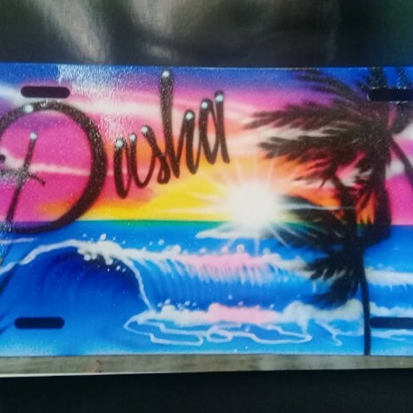 Airbrush Beach Scene - Etsy