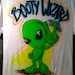 Alien Airbrush Shirt, Alien Shirt, UFO Airbrush Shirt, UFO Shirt, 90s ...