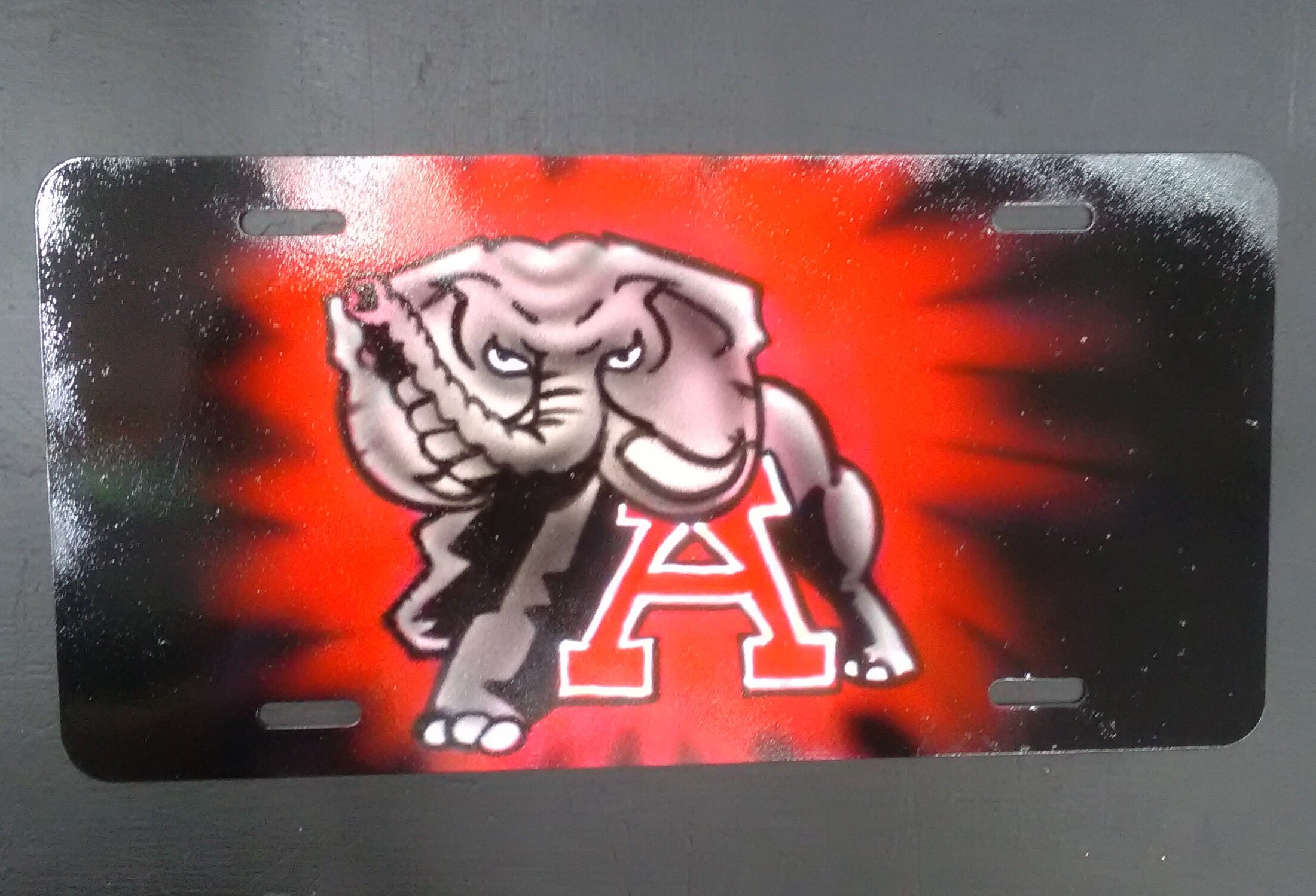 Airbrush Mascot/logo License Plate - Etsy