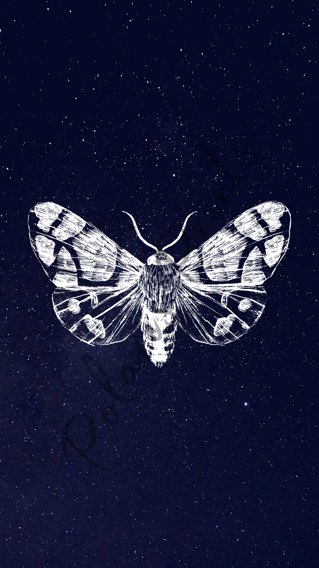 Sky Star Moth - Phone Wallpaper - Etsy