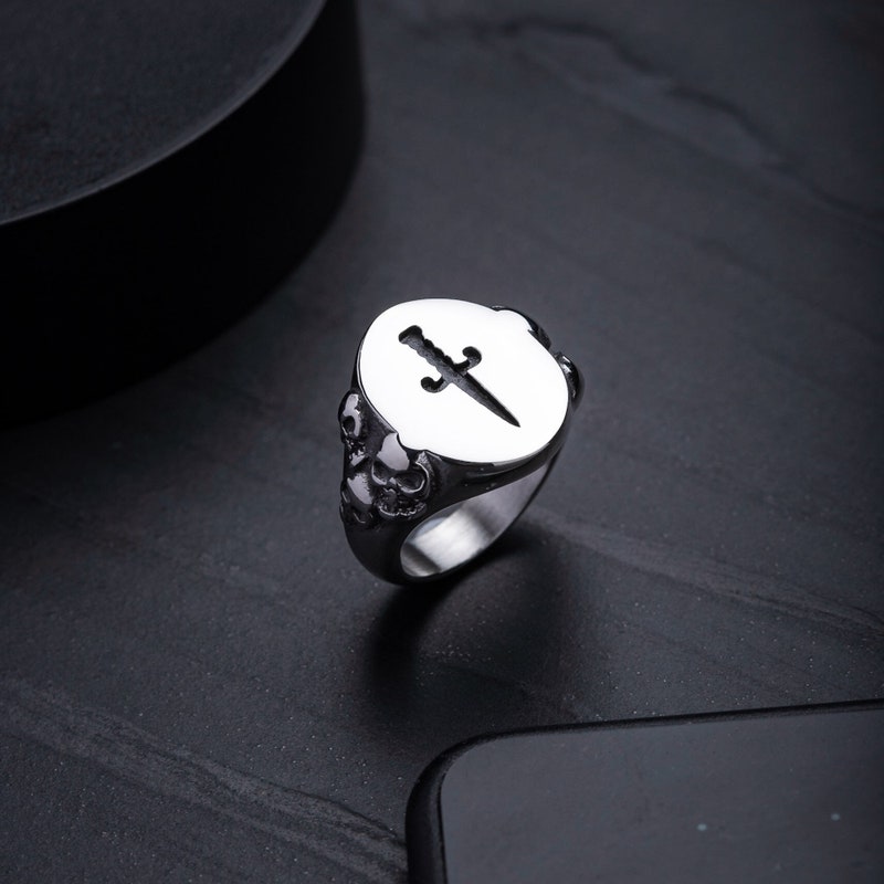Mens Gothic Ring Stainless - Etsy