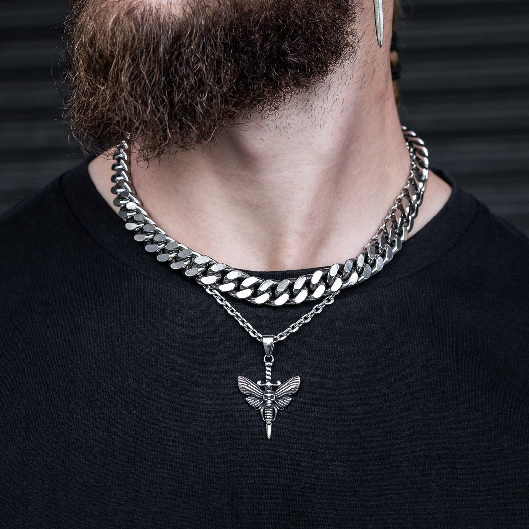 13mm Cuban Link Chain Necklace, 316L Stainless Steel - Etsy