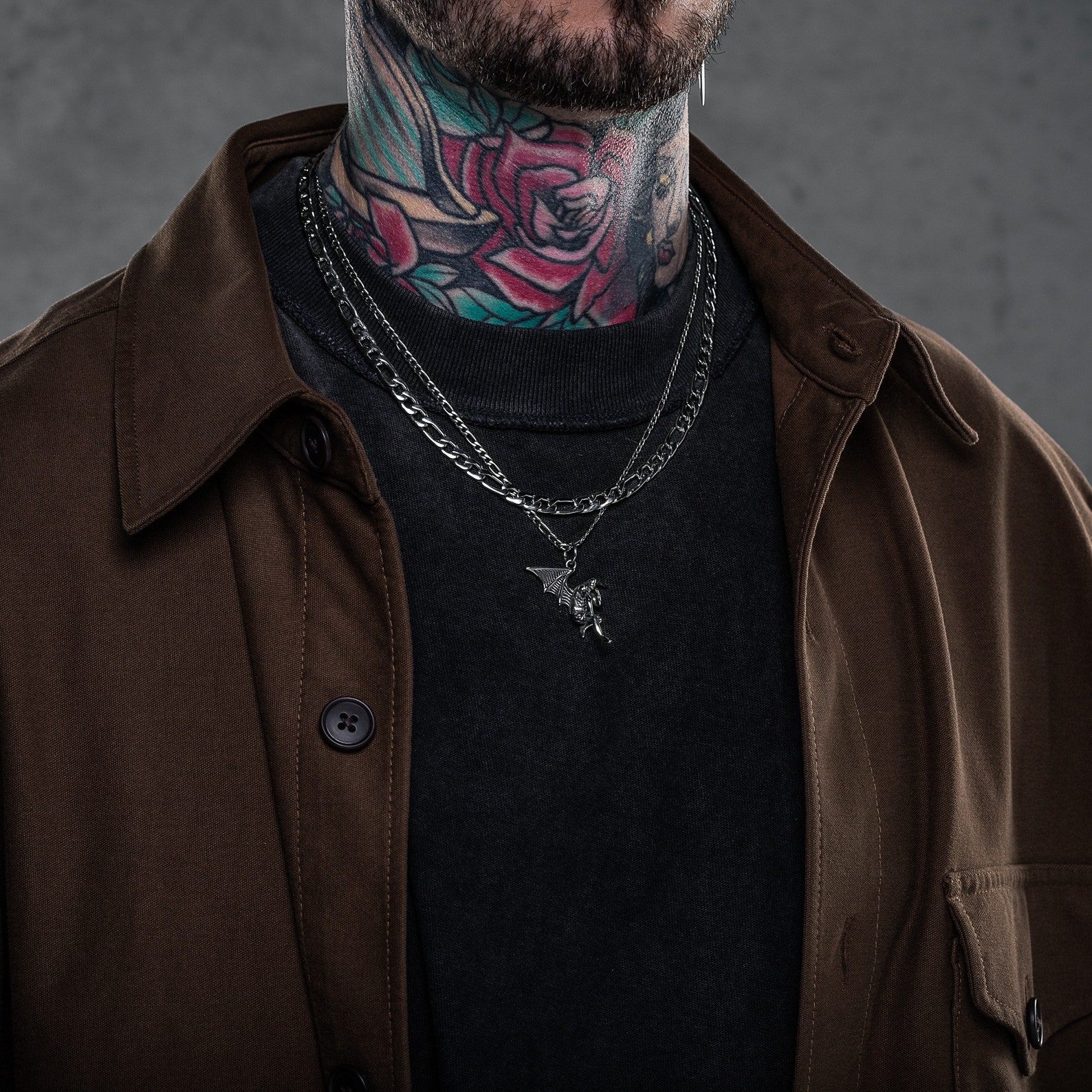 Fallen Angel Pendant Necklace 316L Stainless Steel Pendant - Etsy