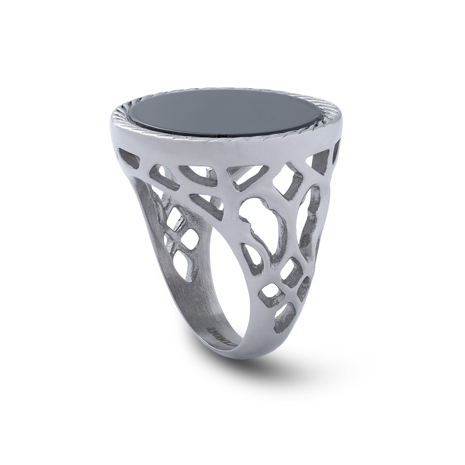 Onyx Sovereign Ring, 316L Stainless Steel - Etsy