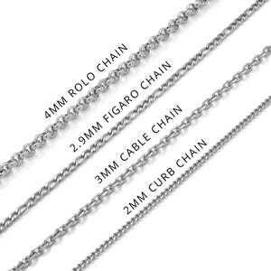 Mini Padlock Pendant Necklace, 316L Stainless Steel Silver Chain - Etsy
