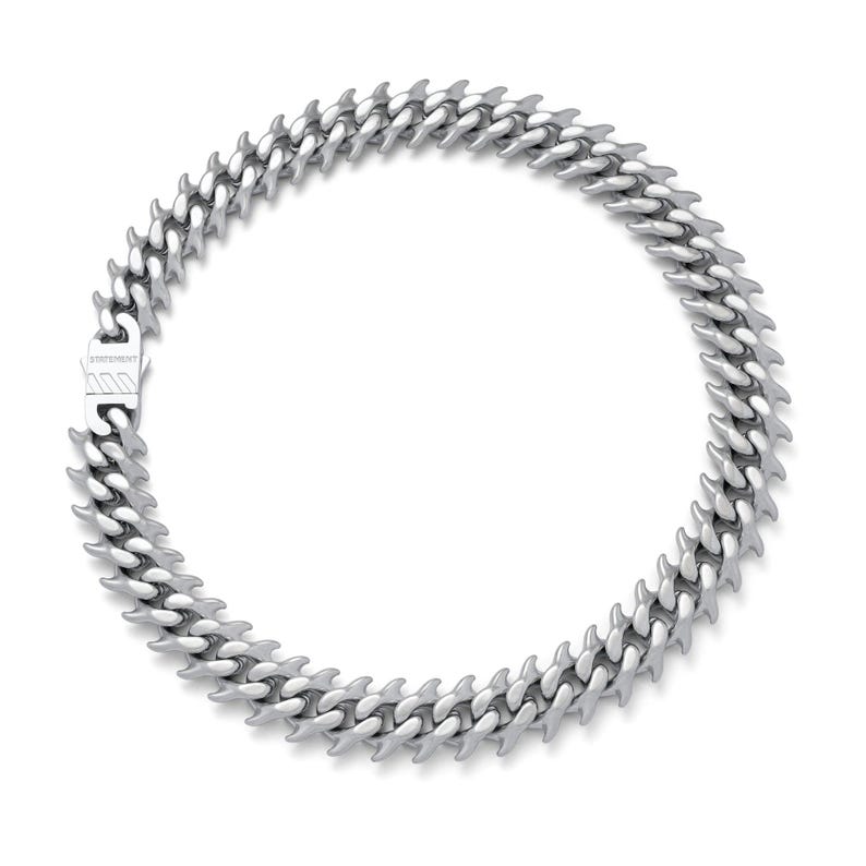 Fishbone Curved Spike Cuban Chain, 316L Stainless Steel - Etsy