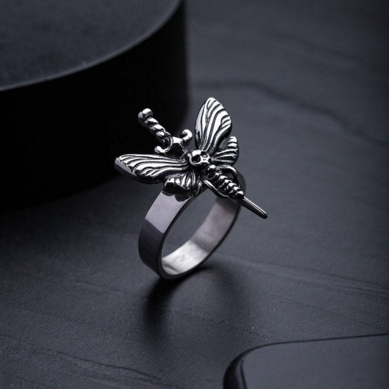 Moth Ring - Etsy
