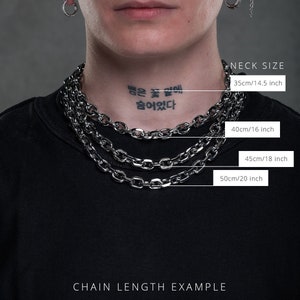 Gothic Spiked Chain Necklace, 9mm Links, 316L Stainless Steel - Etsy