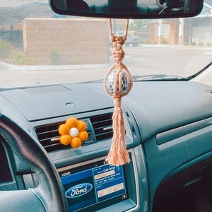 Disco Ball Car Charm | Disco Ball Car Hanger | Boho Car Charm | Gifts ...
