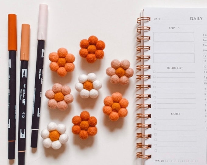 Daisy Magnets Fridge Magnets Office Decor Set of 3 Magnets Gifts for ...