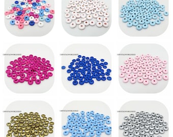 Flat Round Beads | Etsy