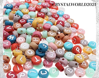 100pcs Acrylic Number Pendantsnumber Beads Mixed Color - Etsy