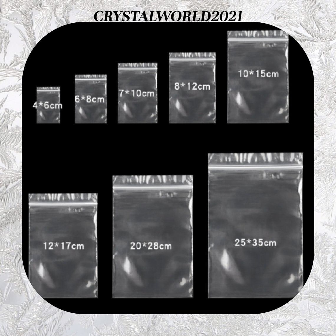 10/30/50 Various Sizes Clear Ziplock Storage Self Sealing Bags - Etsy UK