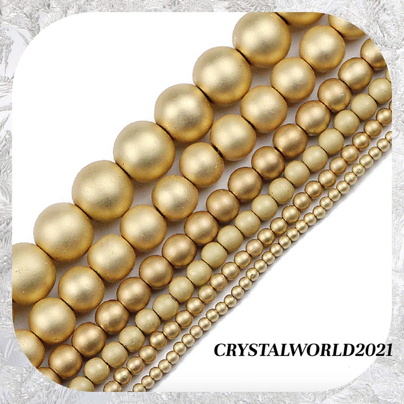 Matte Gold Beads - Etsy