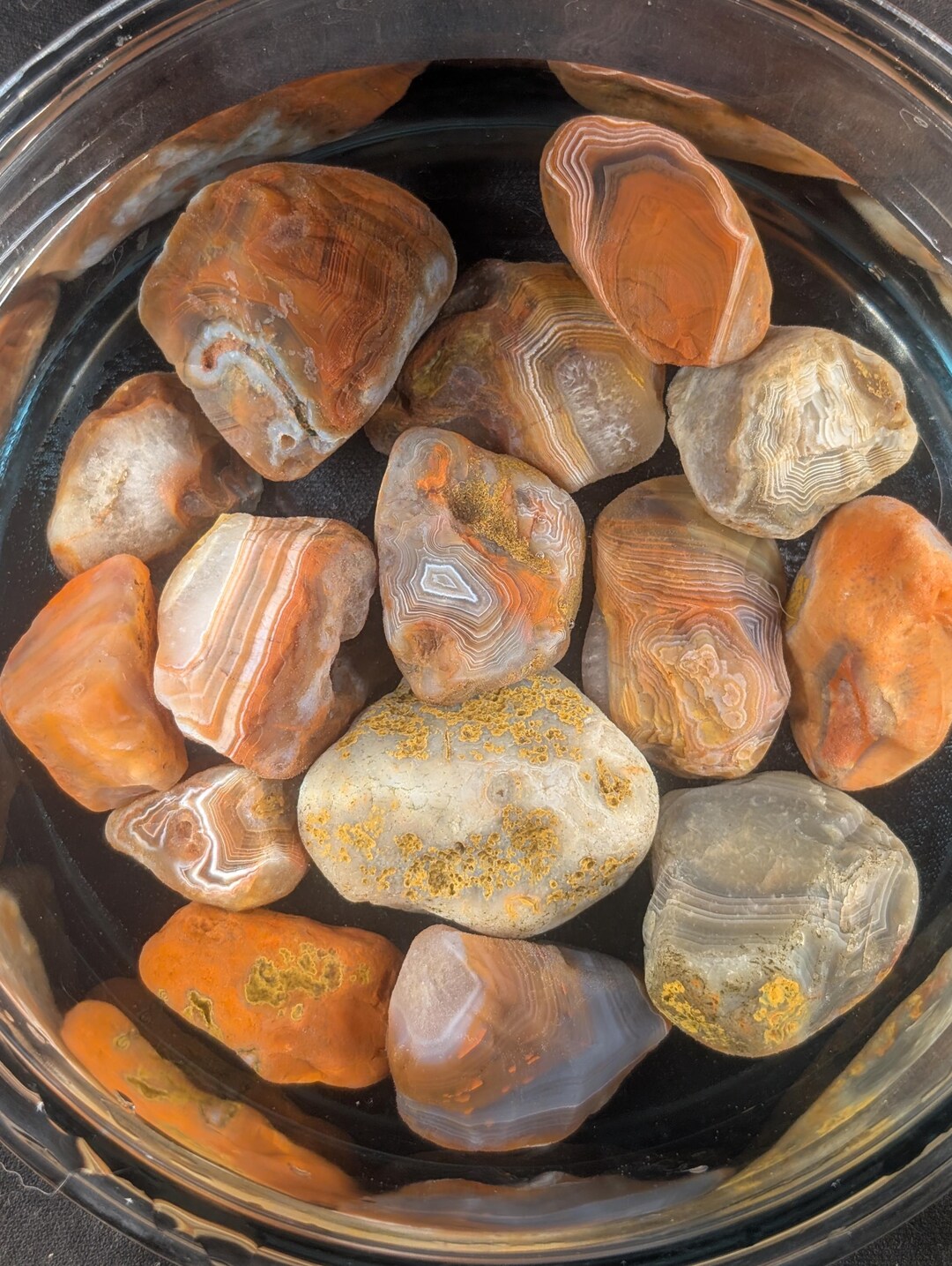1 Lb Lot of Lake Superior Agates (grade A) for Lapidary, Display or ...