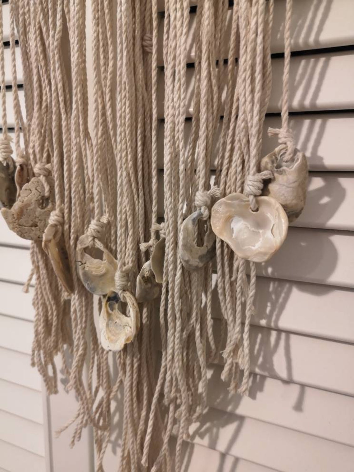 Macrame Seashell Wall Hanging / Macrame with shell / Beach | Etsy