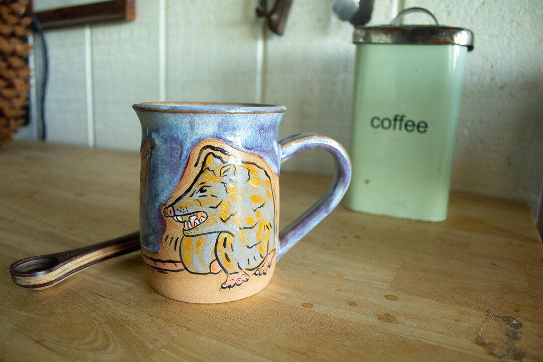 Handmade Pottery Smoking Possum Mug - Etsy